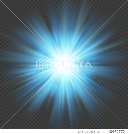 Blue glow star burst flare explosion light...-插圖素材 [48470772] - PIXTA圖庫