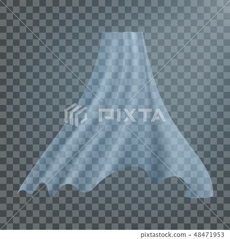 Fluttering White Cloth Vector. Fluttering... - Stock Illustration ...