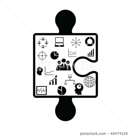 puzzle business concept - Stock Illustration [48474326] - PIXTA