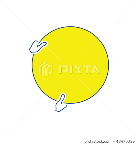 Icon of hand holding photography reflector - Stock Illustration ...