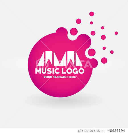 Round bubbles music logo, vector - Stock Illustration [48485194] - PIXTA