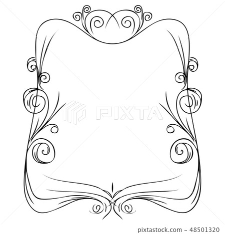 Hand drawn doodle vintage swirl borders frames set - Stock Illustration ...