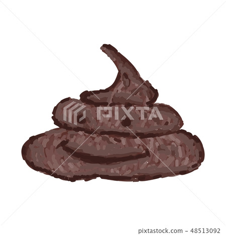 children's drawing a bunch of shit brown - Stock Illustration [48513092 ...