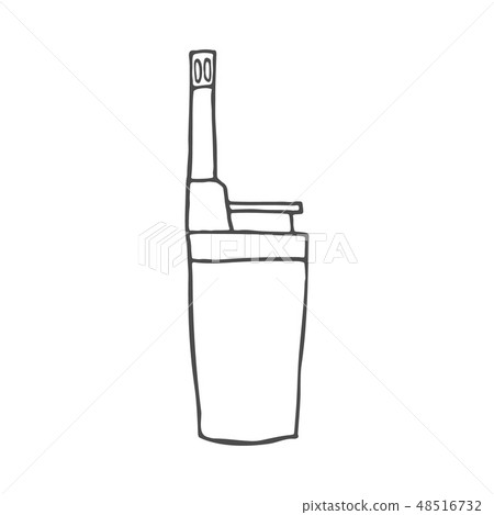 Lighter doodle. Vector illustration isolated on... - Stock Illustration ...