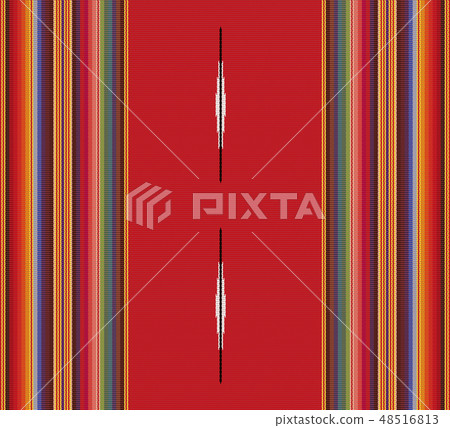 Seamless mexican rug pattern. Serape design - Stock Illustration ...
