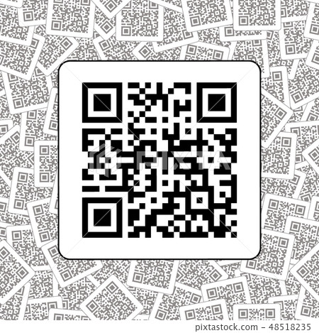 Qr code on the qr codes background - Stock Illustration [48518235] - PIXTA