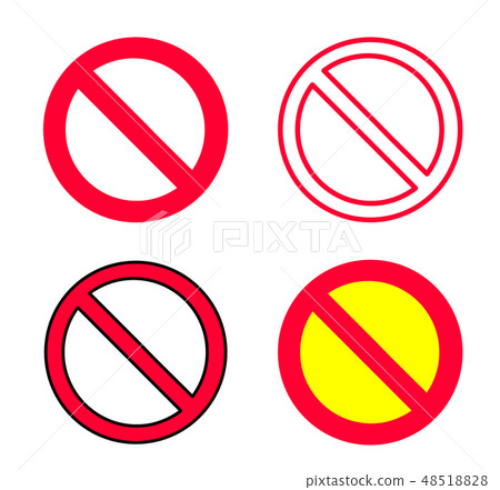 Prohibited mark - Stock Illustration [48518828] - PIXTA