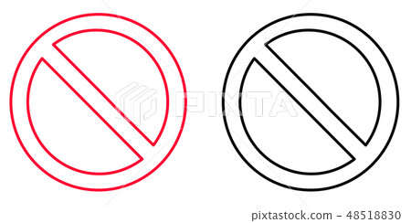 Prohibited mark - Stock Illustration [48518830] - PIXTA