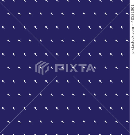White spots on blue background. Seamless pattern-插圖素材 [48521001] - PIXTA圖庫