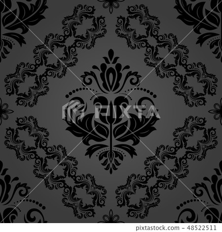 Classic Seamless Vector Dark Pattern - Stock Illustration [48522511 ...