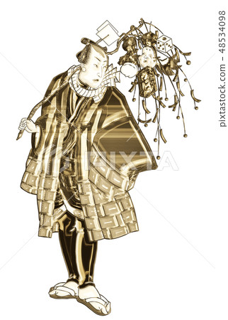 Master carpentry song songs Sawamura Masuke... - Stock Illustration ...