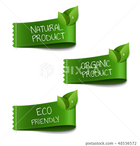 Organic Labels Set - Stock Illustration [48536572] - PIXTA