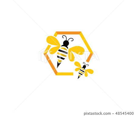bee logo and symbol vector templates - Stock Illustration [48545400 ...
