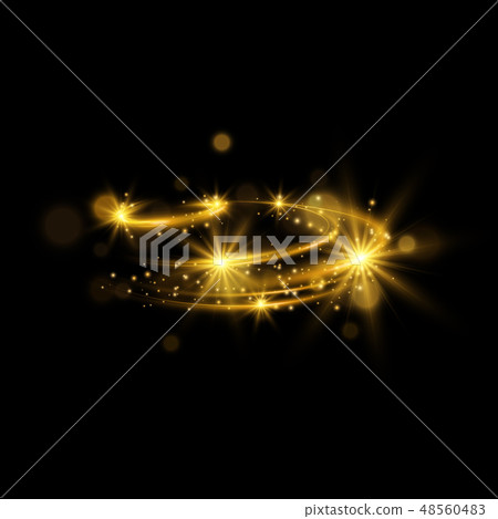 Magic Golden Background With