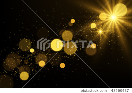 Shiny particles and sparkles magical background - Stock Illustration ...