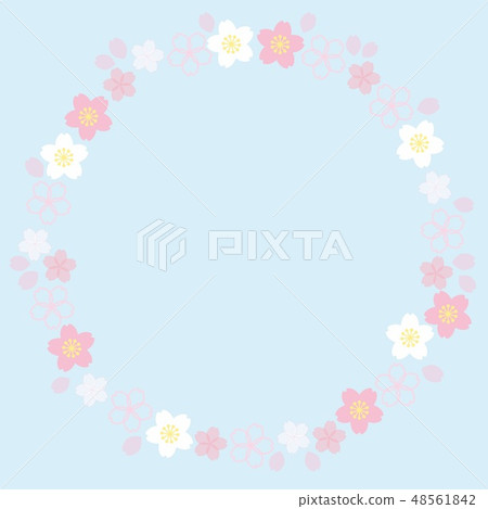 Cherry tree frame - Stock Illustration [48561842] - PIXTA