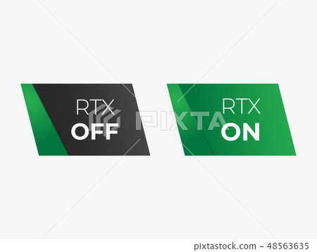 RTX on off icon - Stock Illustration [48563635] - PIXTA