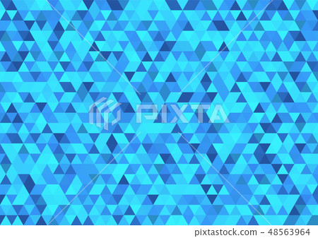 Blue triangle abstract background - Stock Illustration [48563964] - PIXTA