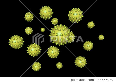 Pollen image Black back (for hay fever etc.) - Stock Illustration ...