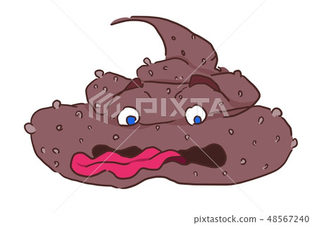 children's drawing a bunch of shit brown - Stock Illustration [48567240 ...