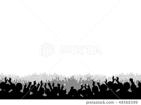 Audience White background - Stock Illustration [48568399] - PIXTA
