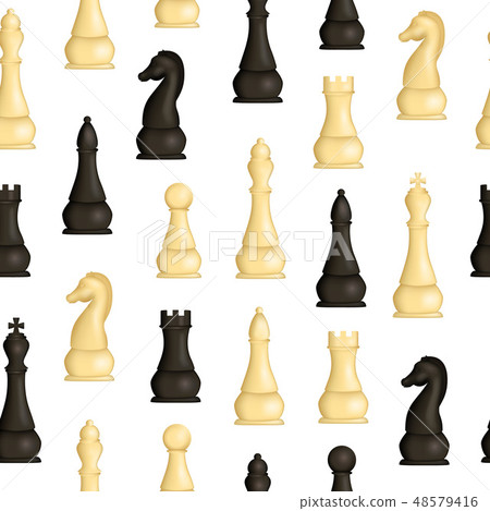 Realistic Detailed 3d Wooden Chess Pieces... - Stock Illustration ...