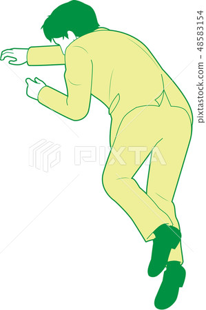 A man who is stumbling and lying down ② - Stock Illustration [48583154 ...