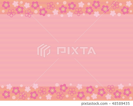 Sakura border frame - Stock Illustration [48589435] - PIXTA