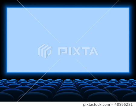 Movie cinema screen vector background - Stock Illustration [48596281 ...
