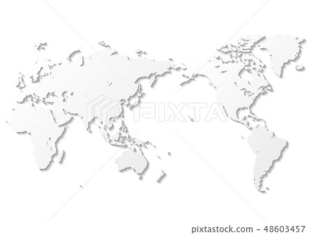White background and white gradation world map - Stock Illustration ...