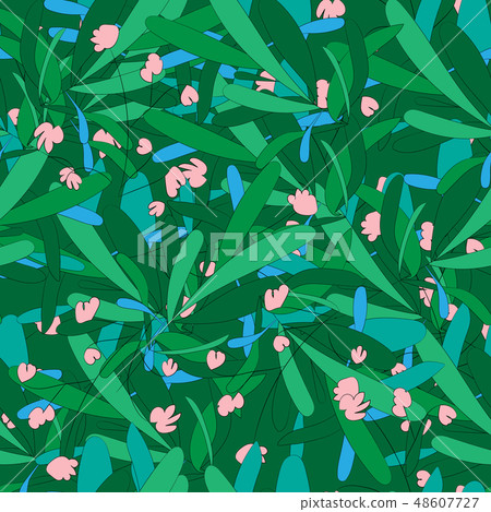 Beautifull spring grass seamless vector pattern. - Stock Illustration [48607727] - PIXTA
