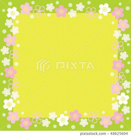 Cherry tree frame - Stock Illustration [48625604] - PIXTA