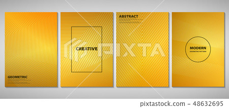 Abstract golden gradient brochure of modern. - Stock Illustration ...