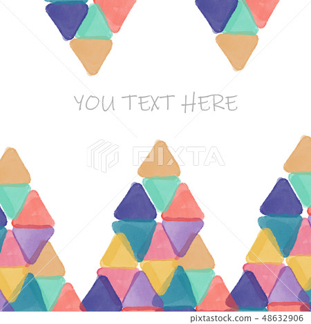 Watercolor diamond square - Stock Illustration [48632906] - PIXTA
