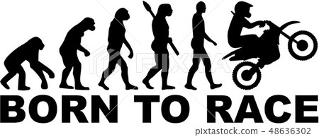 Evolution Motocross. Born to race. - Stock Illustration [48636302] - PIXTA