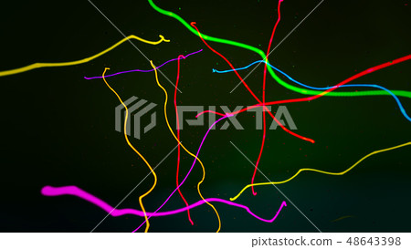 Colorful and bent lines with color gradient - Stock Illustration ...