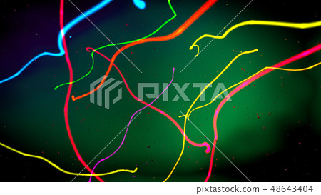 Colorful and bent lines with color gradient - Stock Illustration ...