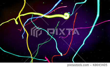 Colorful and bent lines with color gradient - Stock Illustration ...