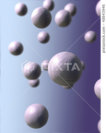 Different sized spheres on color gradient - Stock Illustration ...