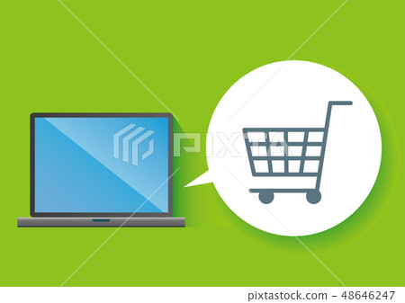 Illustration of a personal computer and a... - Stock Illustration ...