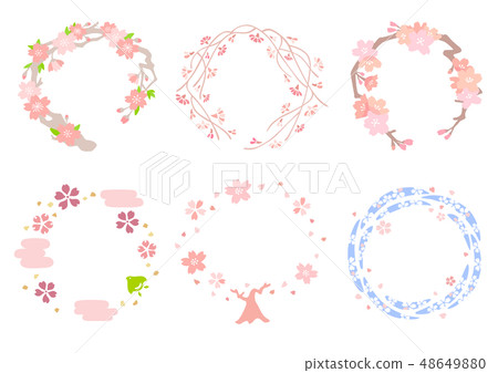 Cherry frame 16 - Stock Illustration [48649880] - PIXTA