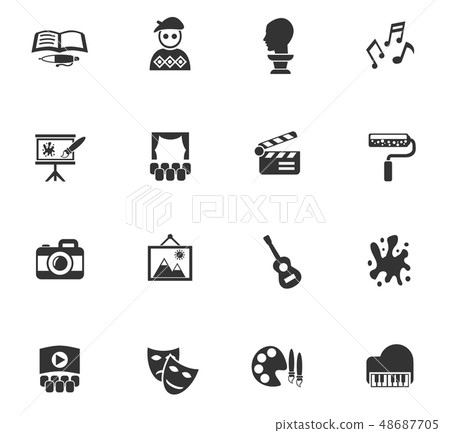 art icon set - Stock Illustration [48687705] - PIXTA