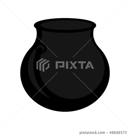 Isolated empty black pot icon-插圖素材 [48688573] - PIXTA圖庫
