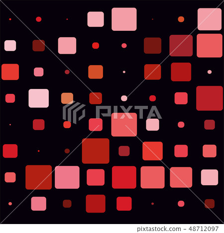 Black BG with Many Colorful Square Elements - Stock Illustration ...
