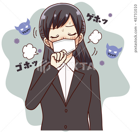 Female cold flu - Stock Illustration [48731010] - PIXTA