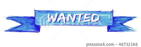 wanted ribbon - Stock Illustration [48732168] - PIXTA