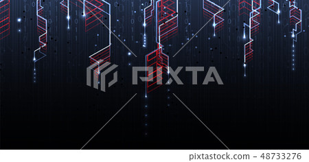 abstract futuristic fade computer technology - Stock Illustration ...