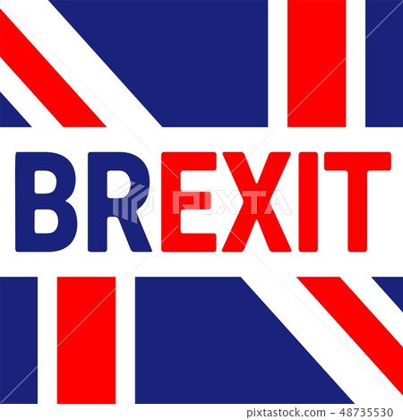 Brexit Text Isolated. Referendum theme art sign - Stock Illustration ...