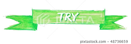 try ribbon - Stock Illustration [48736659] - PIXTA