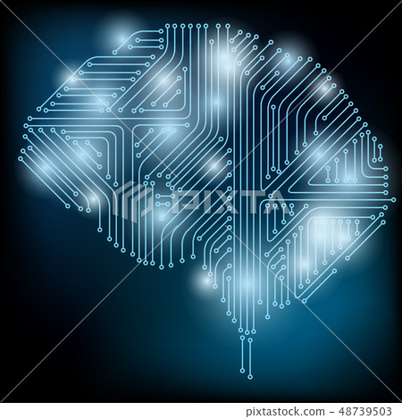 Vector Brain Concept - Stock Illustration [48739503] - PIXTA